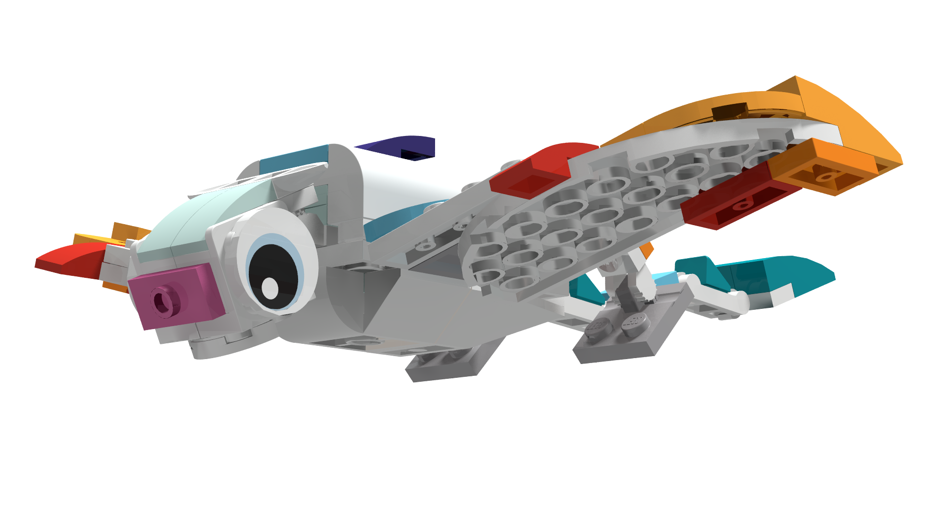 LEGO MOC Rainbow Drake by M4rkOS | Rebrickable - Build with LEGO
